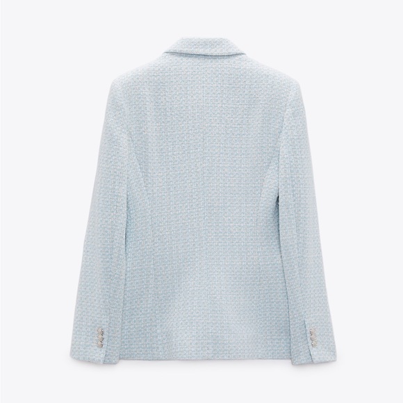 Zara | Jackets & Coats | Zara Textured Double Breasted Blazer | Poshmark
